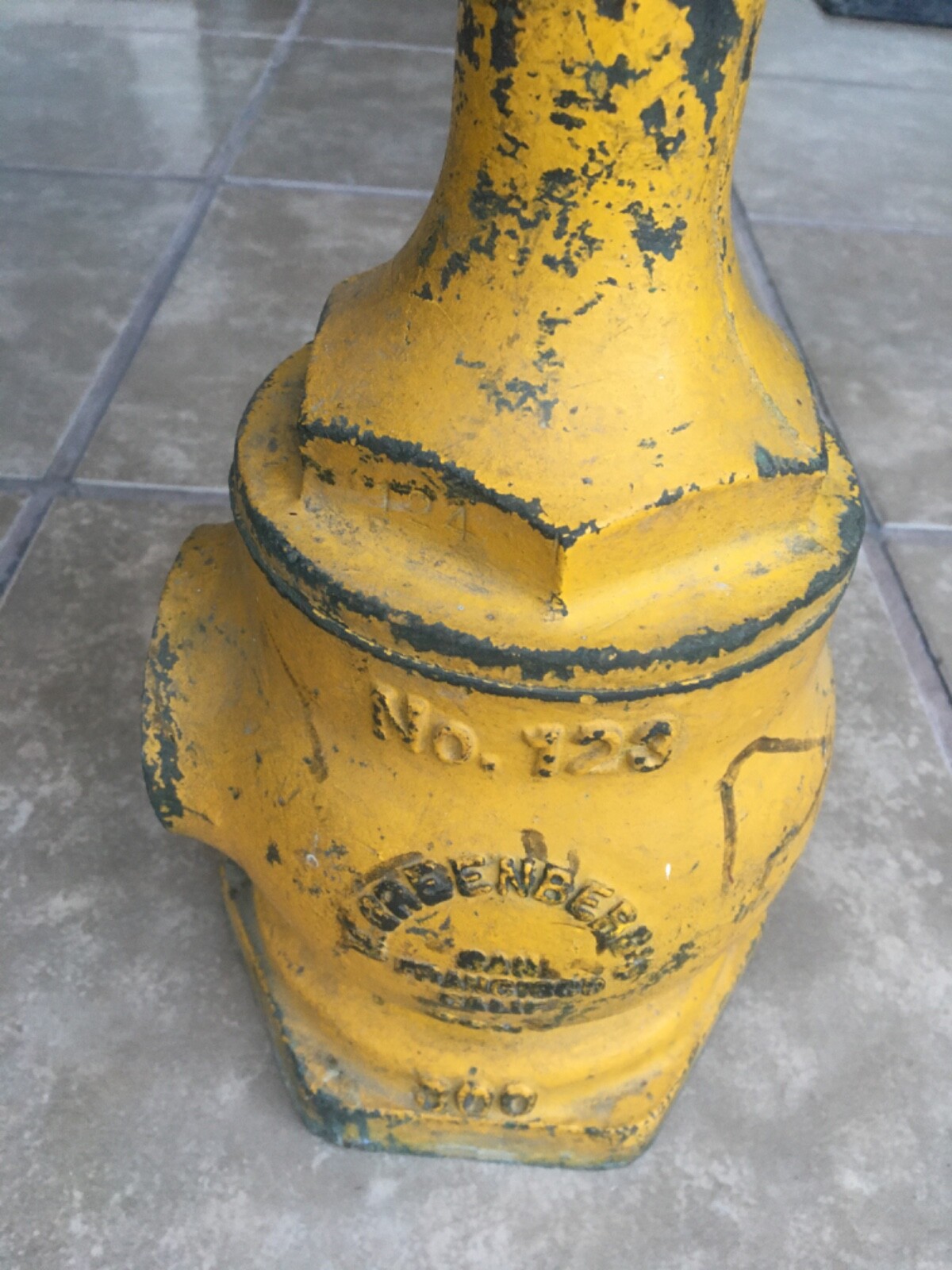 Vintage Antique Greenberg’s Sons SF No 123 Valve Fire Hydrant Doorstop ...