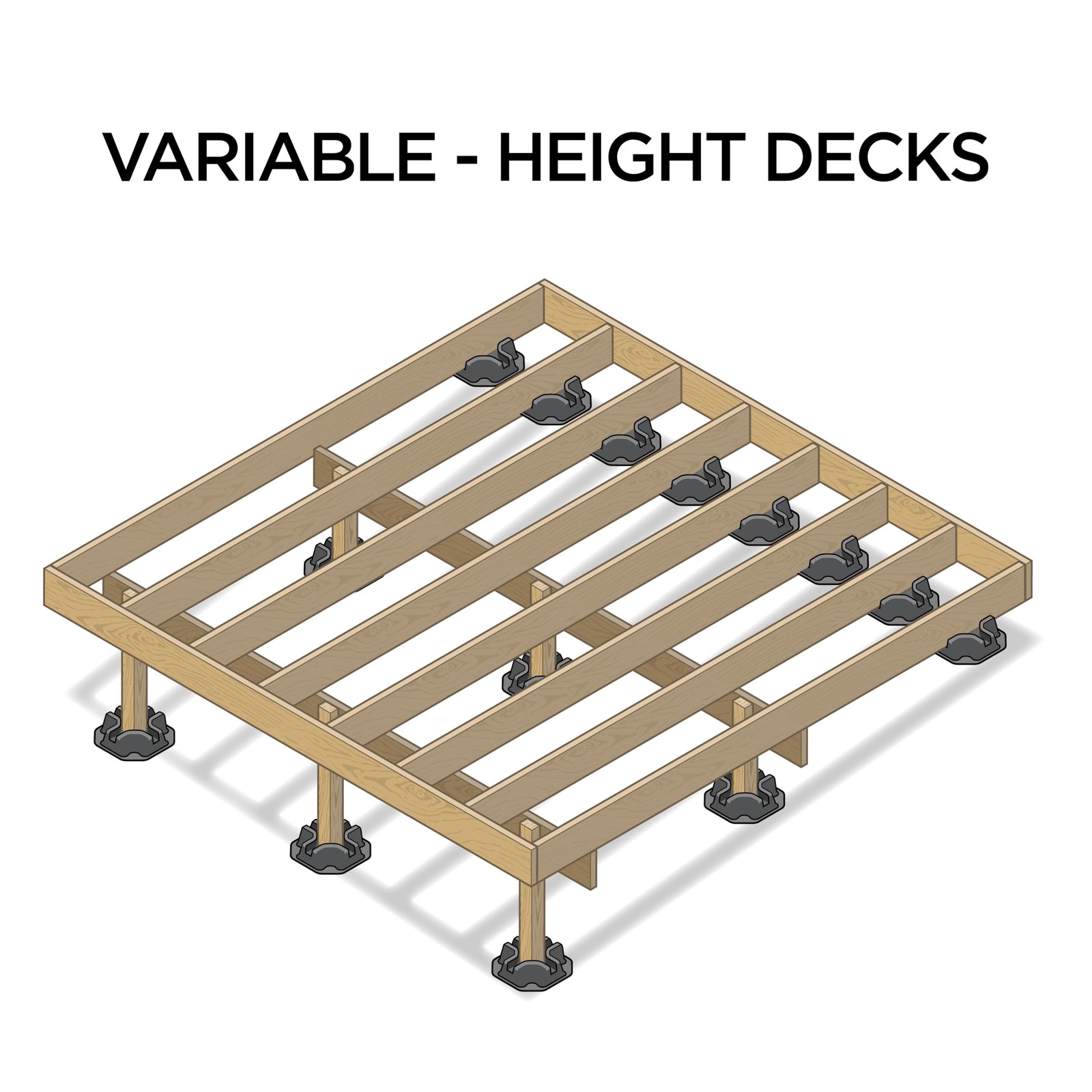 CAMO Block Heavy Duty Deck Block Foundation Support Base 4 | eBay