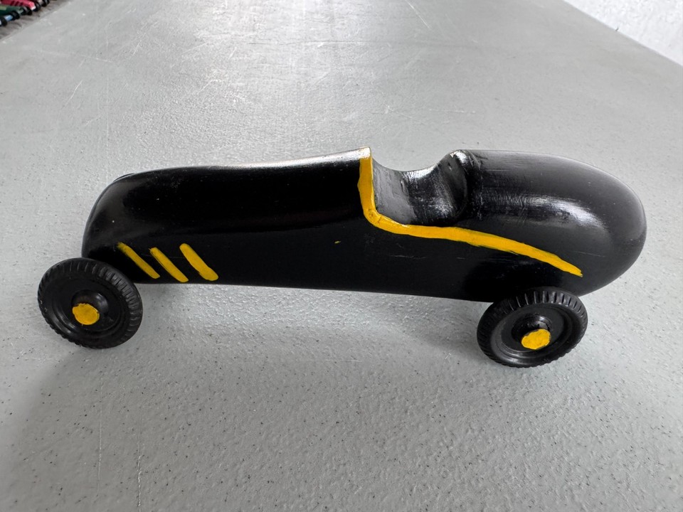 VINTAGE BSA BOY SCOUTS PINEWOOD DERBY CAR CARVED RACE CAR 60's 70's 80 ...
