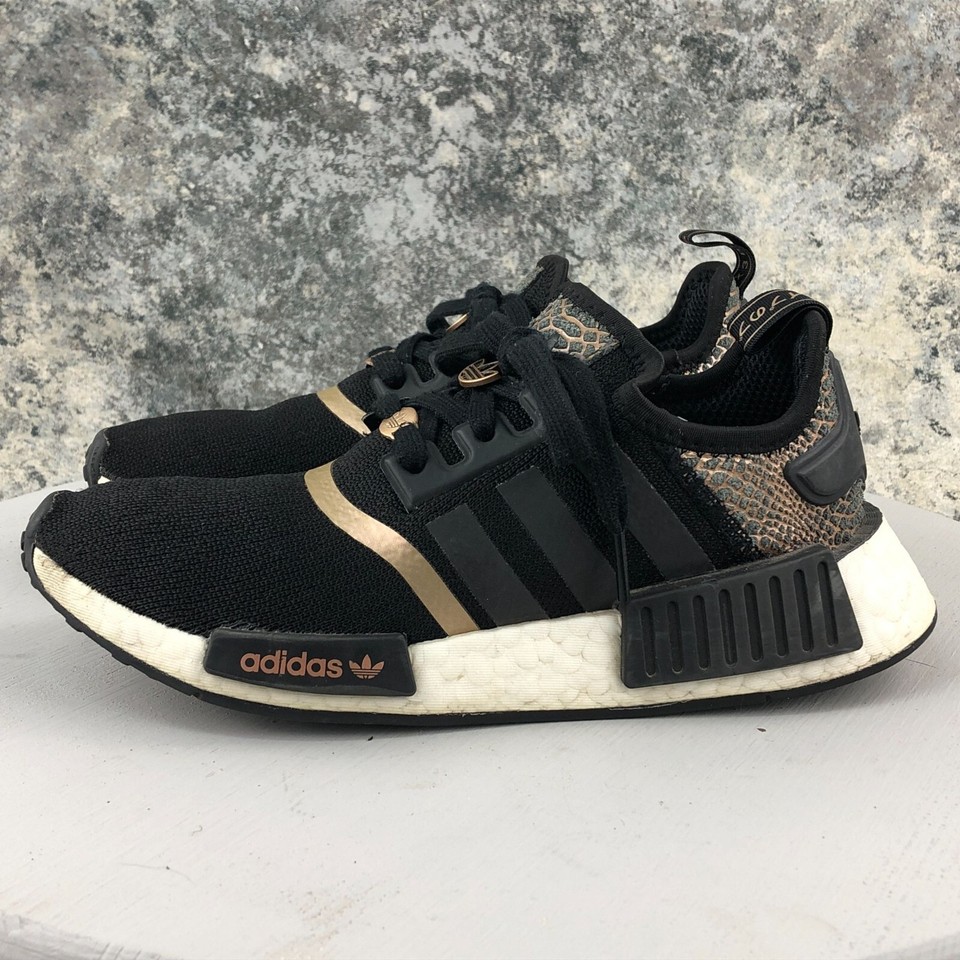 ADIDAS Originals Women's 7 NMD R1 Black Rose Gold Lace Up Athletic ...