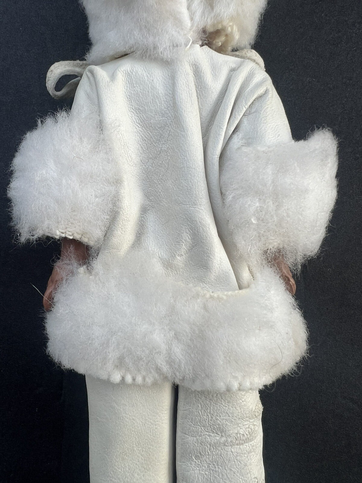 Vintage Eskimo Indian Inuit Carlton Dolls Leather Closing Eyes Faux Fur ...