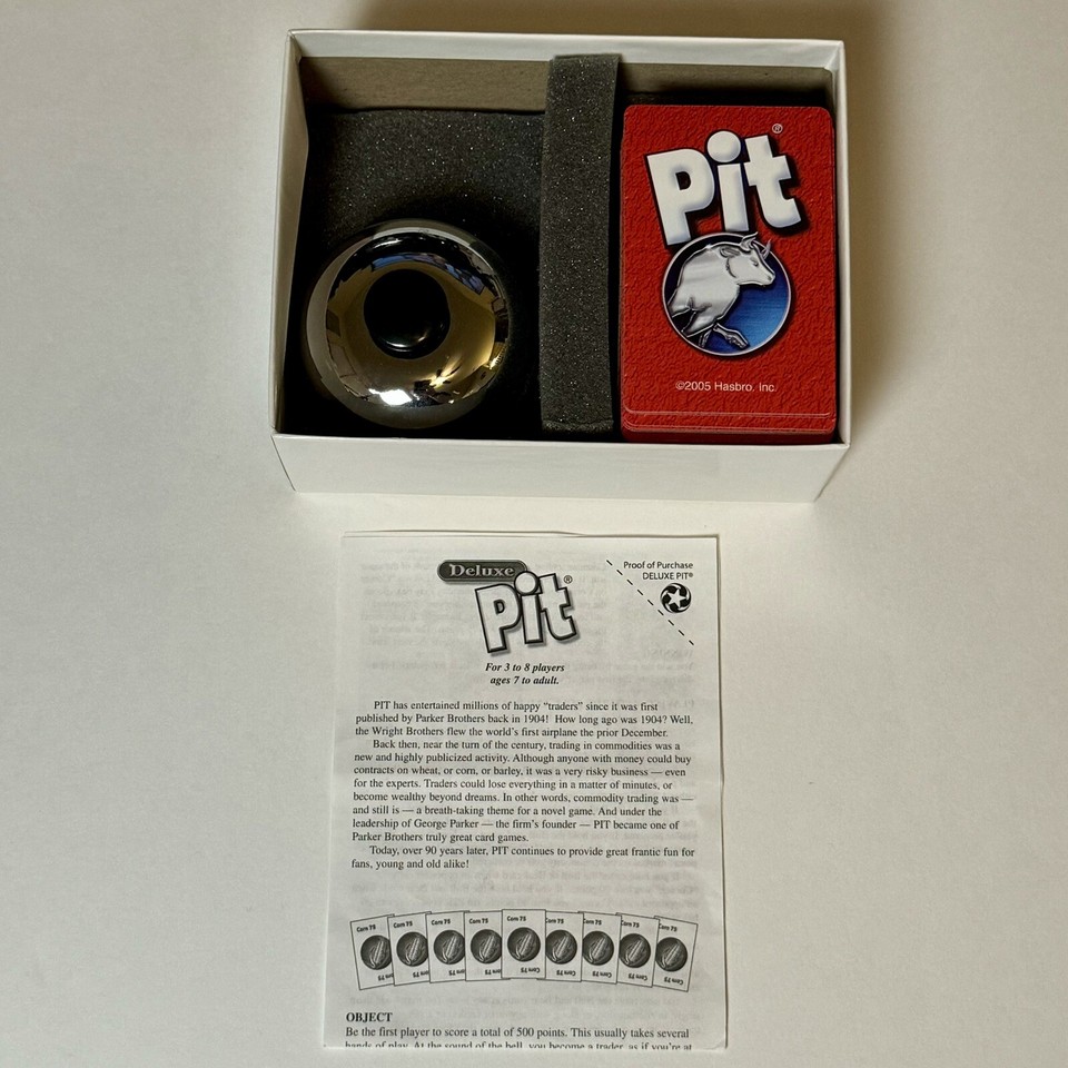 Deluxe Pit Card Game 2005 Complete With Bell Stock Market Game | eBay