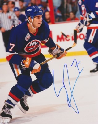 SCOTT LACHANCE Signed NEW YORK ISLANDERS 8X10 Photo w/COA #2 | eBay