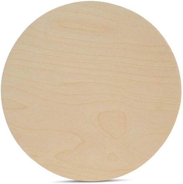 Wood Plywood Circles 4 inch, 1/4 Inch Thick, Round Wood Cutouts, Pack ...