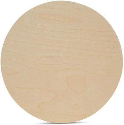 Wood Plywood Circles 4 inch, 1/4 Inch Thick, Round Wood Cutouts, Pack ...