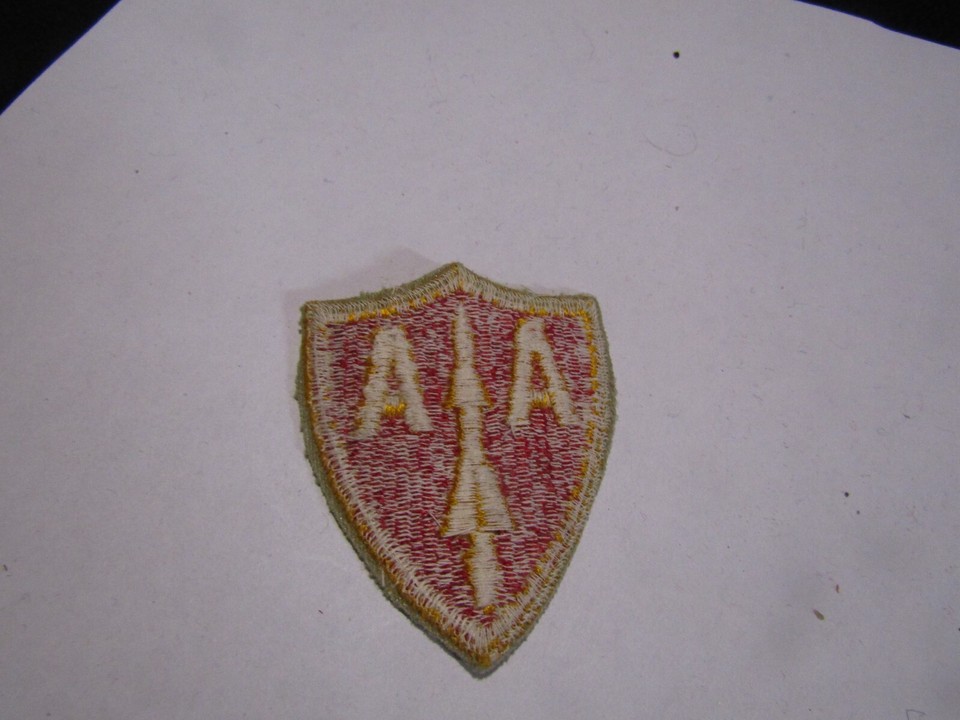 ORIGINAL MILITARY PATCH SEW ON WW2 ERA NO GLOW US ARMY AAA COMMAND #2 ...