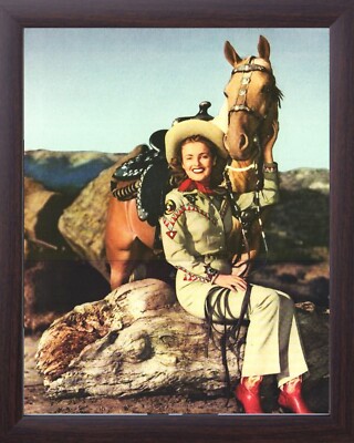 Old West RODEO QUEEN COWGIRL 8x10 Framed Broncs Stomper , Roping ...