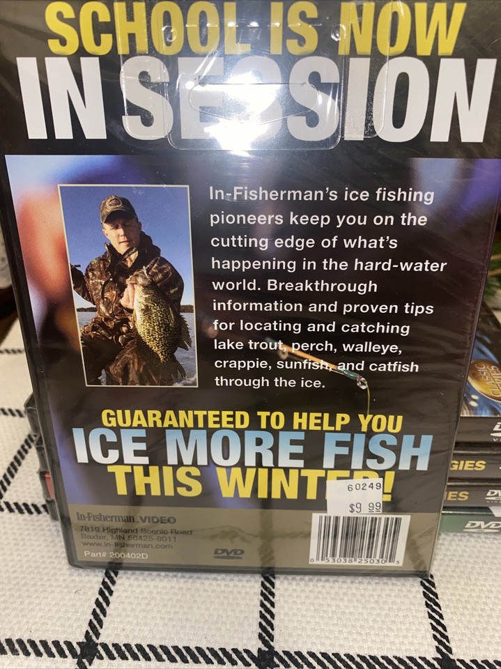 In-Fisherman Ice Tech DVD Ice Fishing Instruction Tips Trout Perch NEW ...