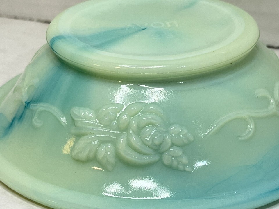 Vtg Avon Victoriana Pitcher & Bowl Field Flowers Foaming Bath Oil ...