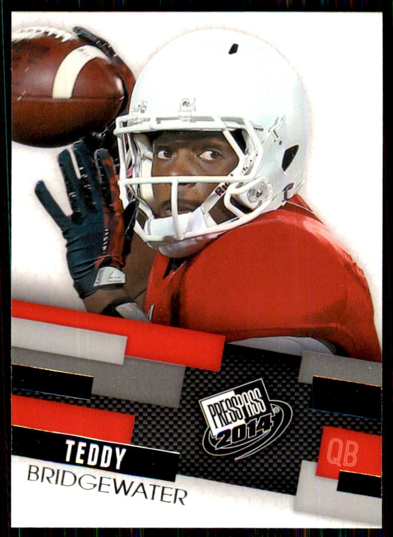 2014 Press Pass Teddy Bridgewater Rookie Louisville Cardinals #8 NCAA ...