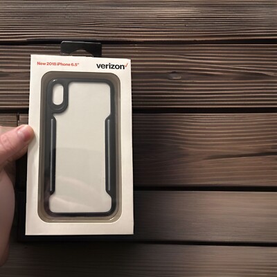 Verizon Slim Guard Clear Grip Case Back Cover for iPhone XS Max Black ...