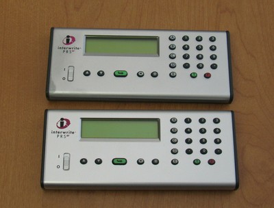 Lot of 2 GTCO InterWrite PRS RF Student Response Remote Model R1 / 11 ...