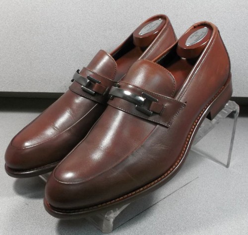 241433 PFi60 Men's Shoes Size 8 M Brown Leather Made in Italy Johnston ...