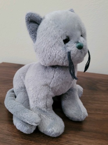 Ganz Webkinz Charcoal Cat Grey Plush Stuffed Animal Toy HM152 No Code ...