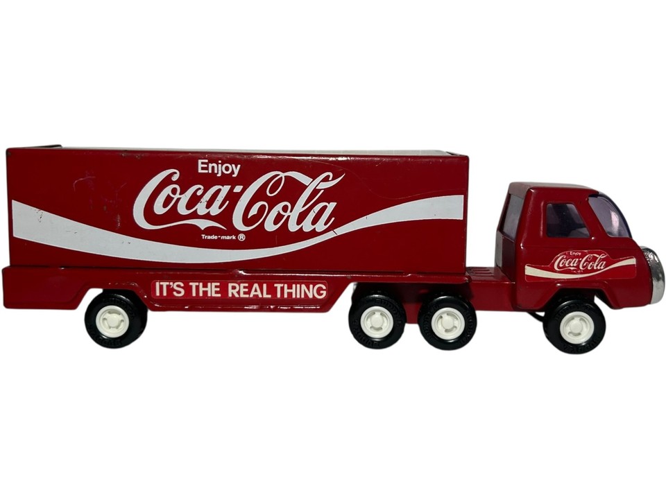VTG Buddy L Coca-Cola 3 piece Set Truck Semi Trailer & Forklift 1976 ...