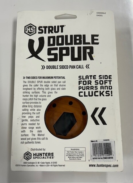 ** HS STRUT ** DOUBLE SPUR ** DOUBLE SIDED PAN CALL "GLASS/SLATE" D4001 ...