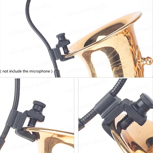 Instrument Microphone Clips Mount Mic Stand Holder for Saxophone Bass ...