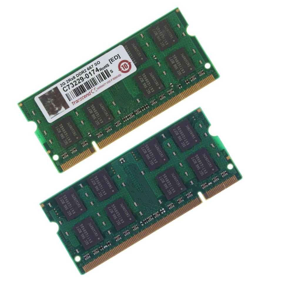 Transcend 16GB 8GB 4GB 2G DDR2 667Mhz PC2-5300 Laptop Memory Notebook ...