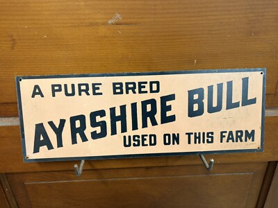 Vintage Cow Breeding Sign Breeder Select Sire CABA Farm Dairy Cow ...