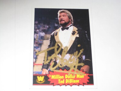 WWF LEGENDS TED DIBIASE "THE MILLION DOLLAR MAN" AUTOGRAPHED SIGNED ...