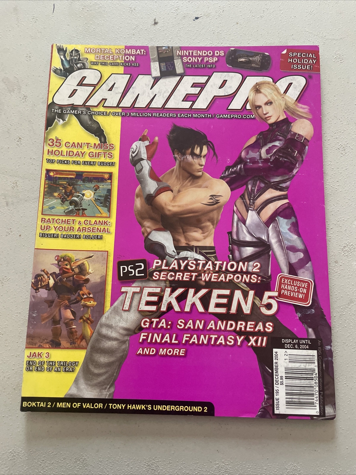GamePro Game Pro Magazine Volume Issue 195 December 2004 Tekken 5 | eBay