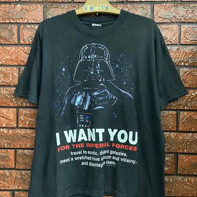 Vintage 90s OG Star Wars "Darth Vader : I Want You" 1980 The Movie Shirt / Ameri | eBay