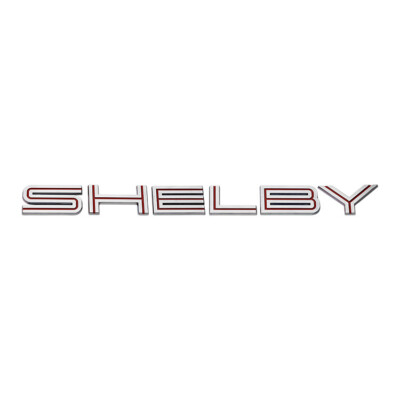 1pcs 07-09 SHELBY Letter Emblem Badge Rear Trunk Sticker Decal (Chrome ...