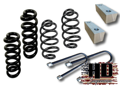 1963-1972 C10 K5 3"F 5"R Drop Kit Lowering Coils Springs Alumi Blocks ...