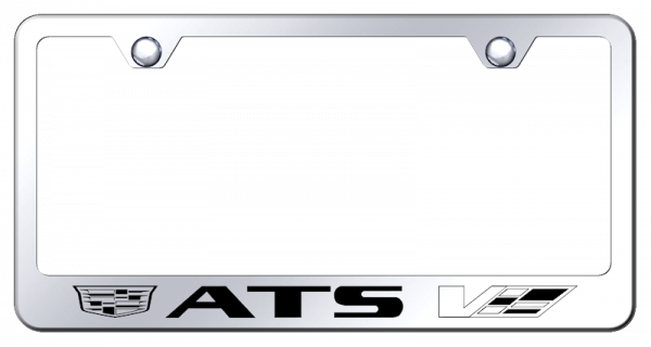 Cadillac ATS-V Laser Etched Logo Standard License Plate Frame Official ...