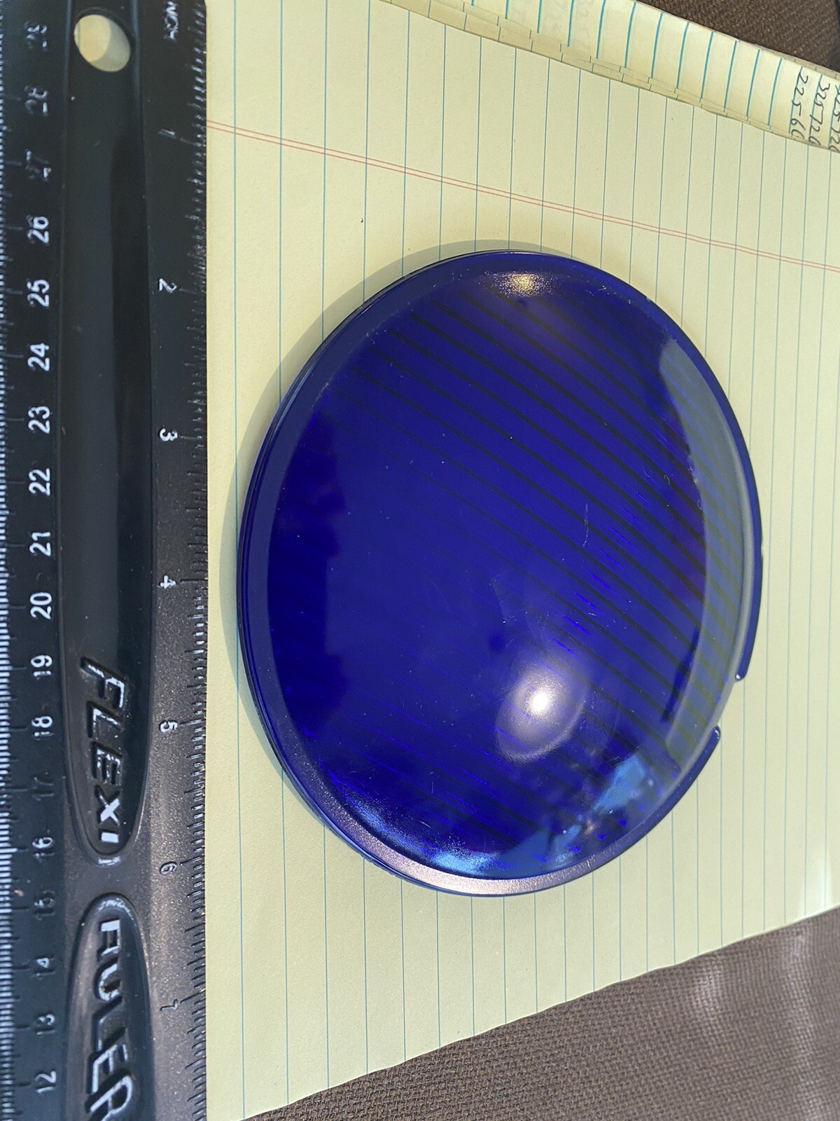 Century Lighting Inc. BLUE GLASS LENS -5 5/8' - RAILROAD OR AUTOMOBILE ...