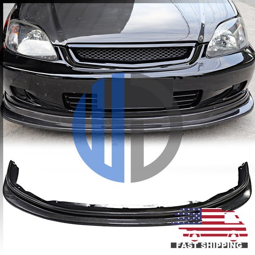 For 1999 2000 Honda Civic Si EK9 Tactical Style Carbon Fiber Front ...