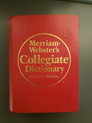 Merriam-Webster's Collegiate Dictionary, 11th Edition, Burgundy Leather ...