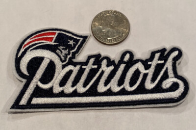 NEW ENGLAND PATRIOTS Vintage Style EMBROIDERED IRON On PATCH. 4”x 2 ...