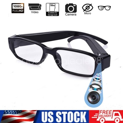 Camera Glasses HD 1080P Portable Video Recorder Eyeglass Outdoor Mini ...