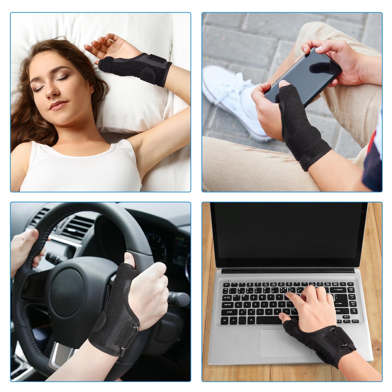 Thumb Brace Spica Splint Support Wrap Wrist Stabilizer for Carpal ...
