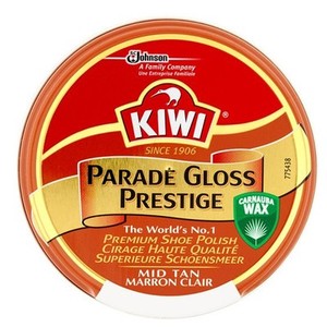 Kiwi Parade Gloss Prestige Mid Tan Shoe Polish Premium Wax Shoe Army ...