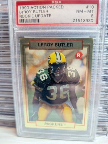 Leroy Butler Rookie RC 1990 Action Packed #10 PSA 8 | eBay