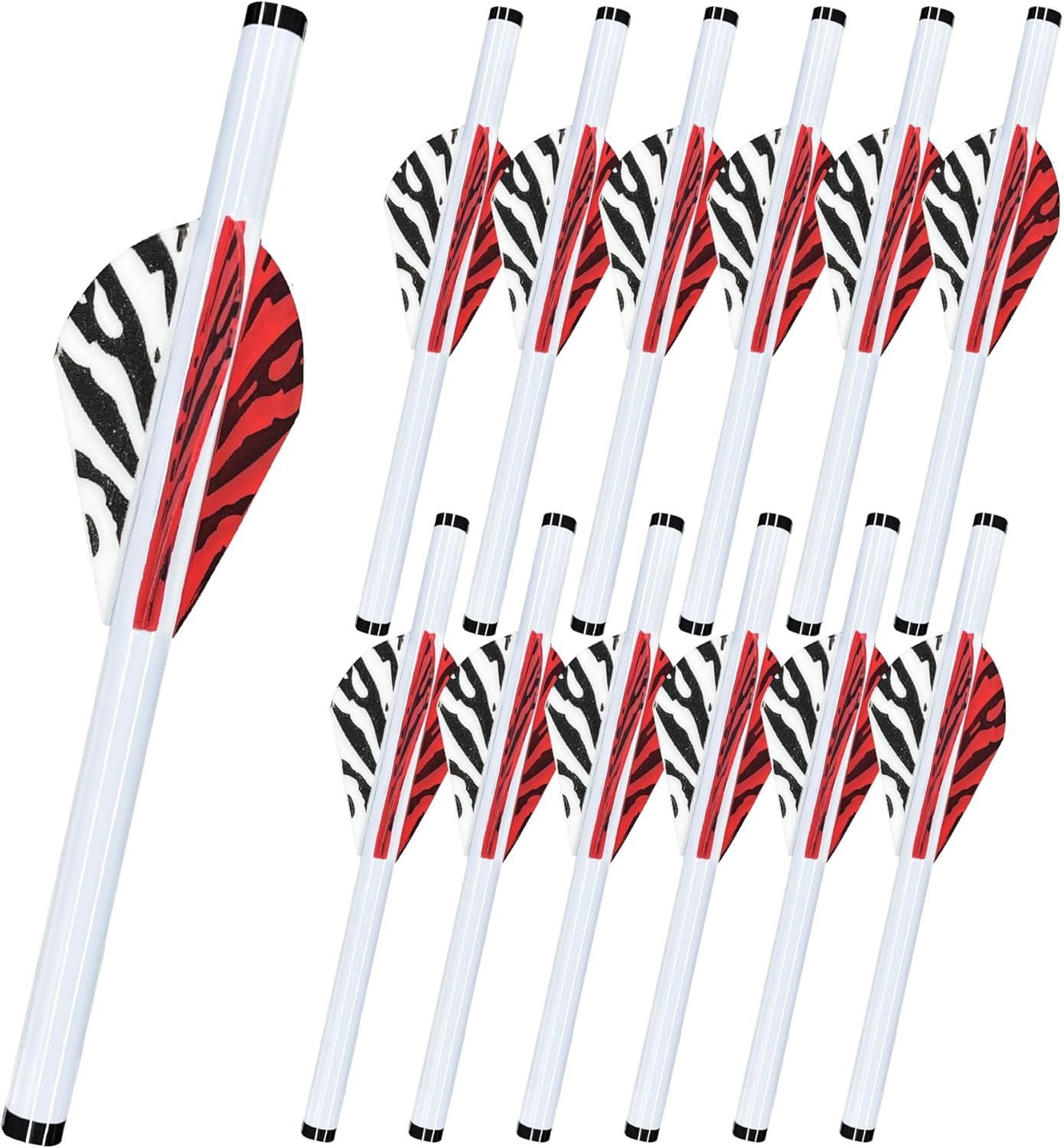 12-Pack Shrink Fletch with 2 Inch Vanes, Stretch Arrow Wraps Universal ...