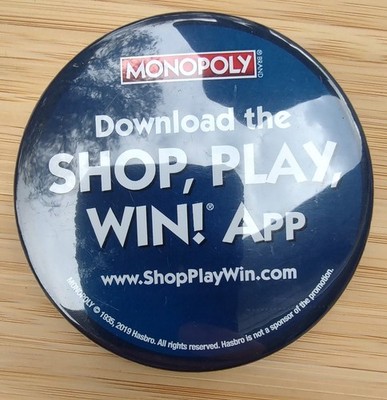 Safeway Albertsons 2021 Monopoly Promotional Pinback Button 3" J123 | eBay