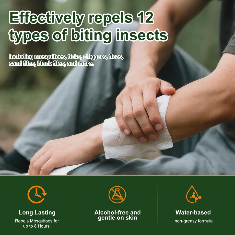 Insect Repellent – 30 Individually Wrapped with 30% DEET – Mosquito ...