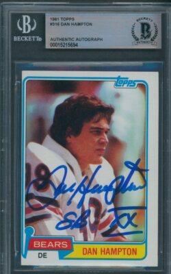 1981 Topps #316 Dan Hampton Beckett Authentic Autograph Signed *5694 | eBay