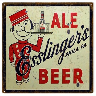 Vintage Style Metal Sign Ale Esslinger Beer 12 x12 | eBay