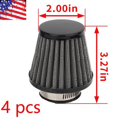 Air filter SP70-4494-CH 4x Universal Motorcycle air filter 39mm For ...