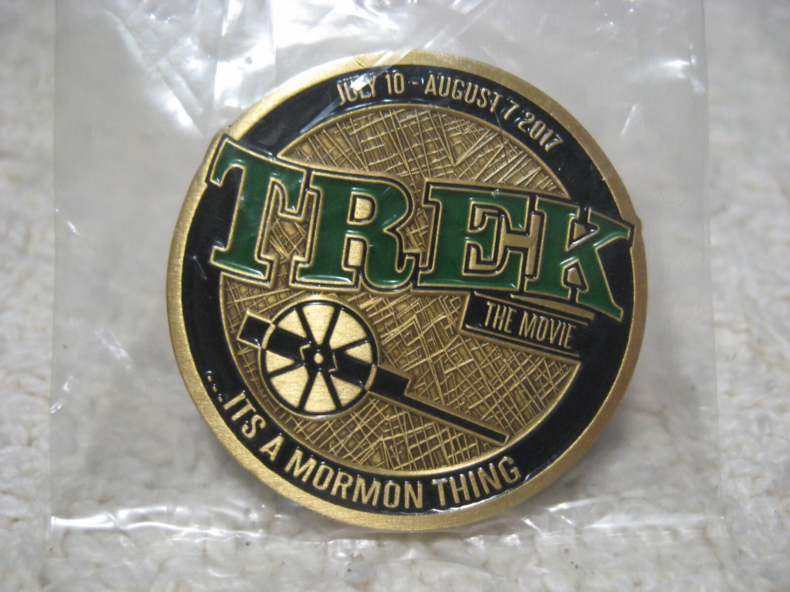 2017 TREK The Movie "ITS A MORMON THING" 1 1/2" Round Metal Challenge ...