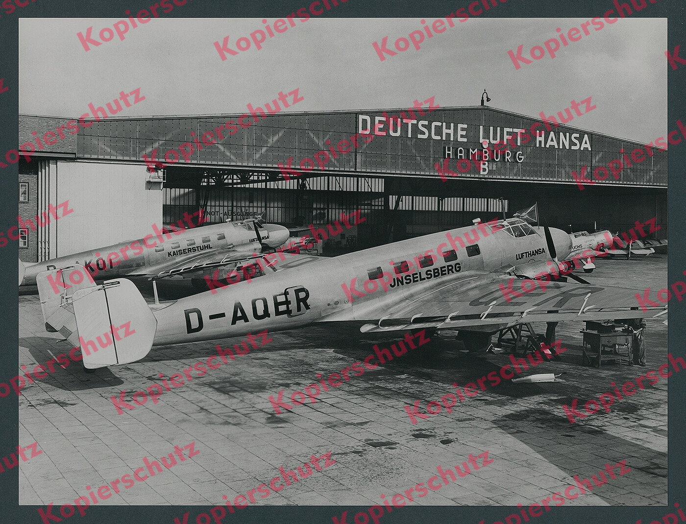 Junkers Ju 86 Inselsberg D-AQER D-AKOI Ju160 D-UNOR Lufthansa-Werft ...
