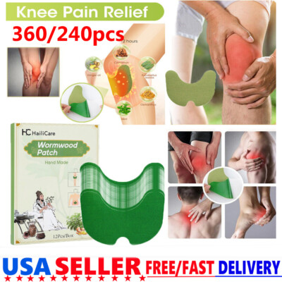 360pcs Knee Relief Patches Sticker Joint Pain Wormwood Ache Plaster Pad ...