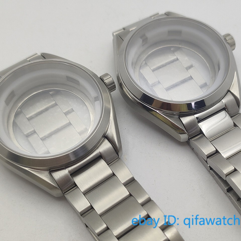NH35 case 41mm Silver Watch Case Fit NH34 NH35 NH36 Miyota8215-DG ...