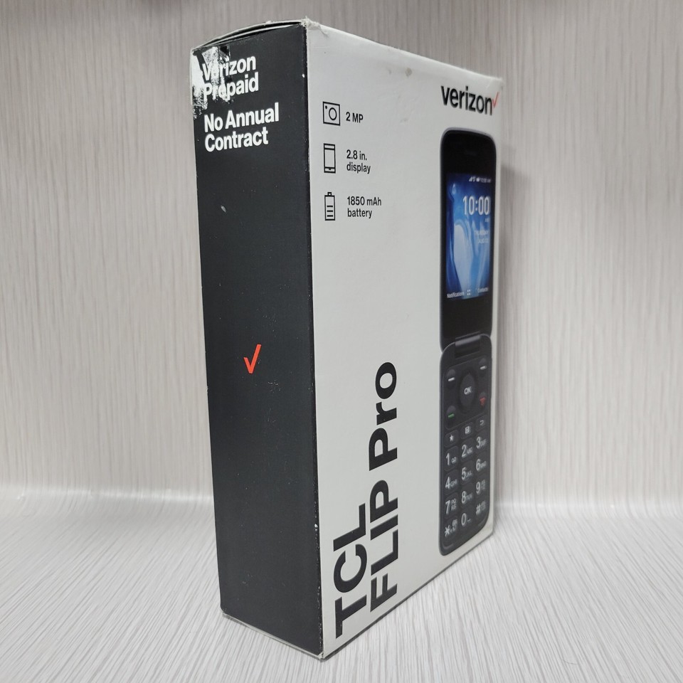 TCL Flip Pro Basic Flip Phone 4G - Slate Gray (VERIZON) (TCL-4056SPP ...