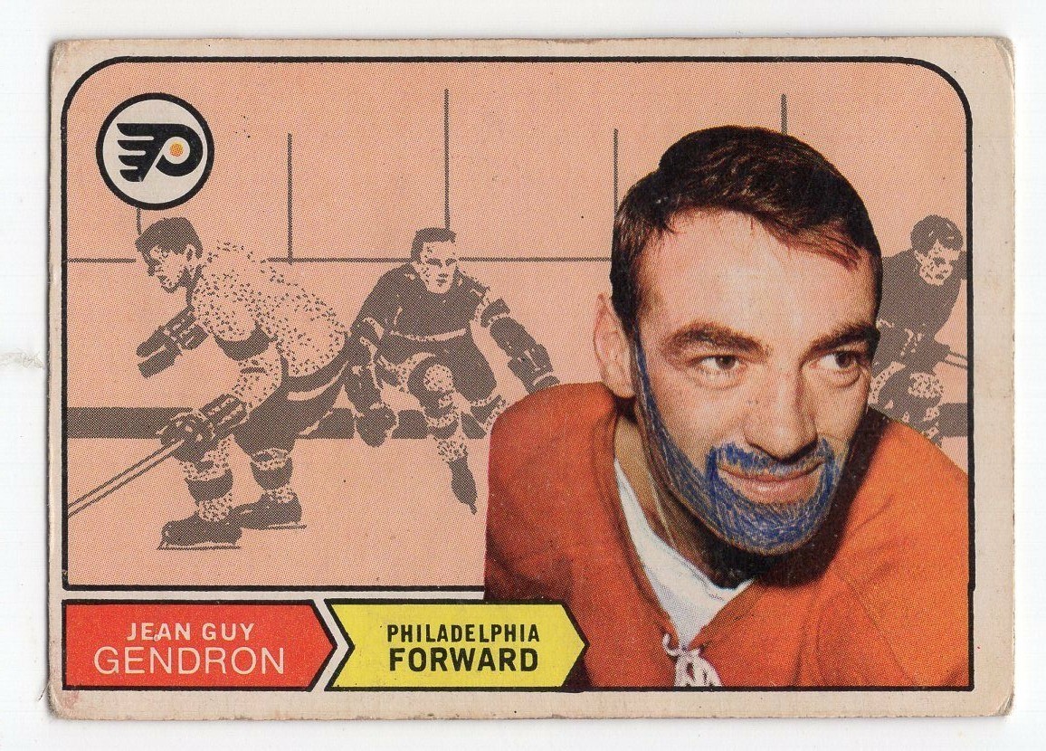 1X JEAN GUY GENDRON 1968 69 O Pee Chee #185 opc 68 69 CHUCK NORRIS ...