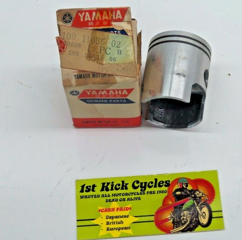 NOS YAMAHA FT1 50 U5 U5E YF1 PISTON 0.50 2nd O/S 109-11636-02-00 | eBay